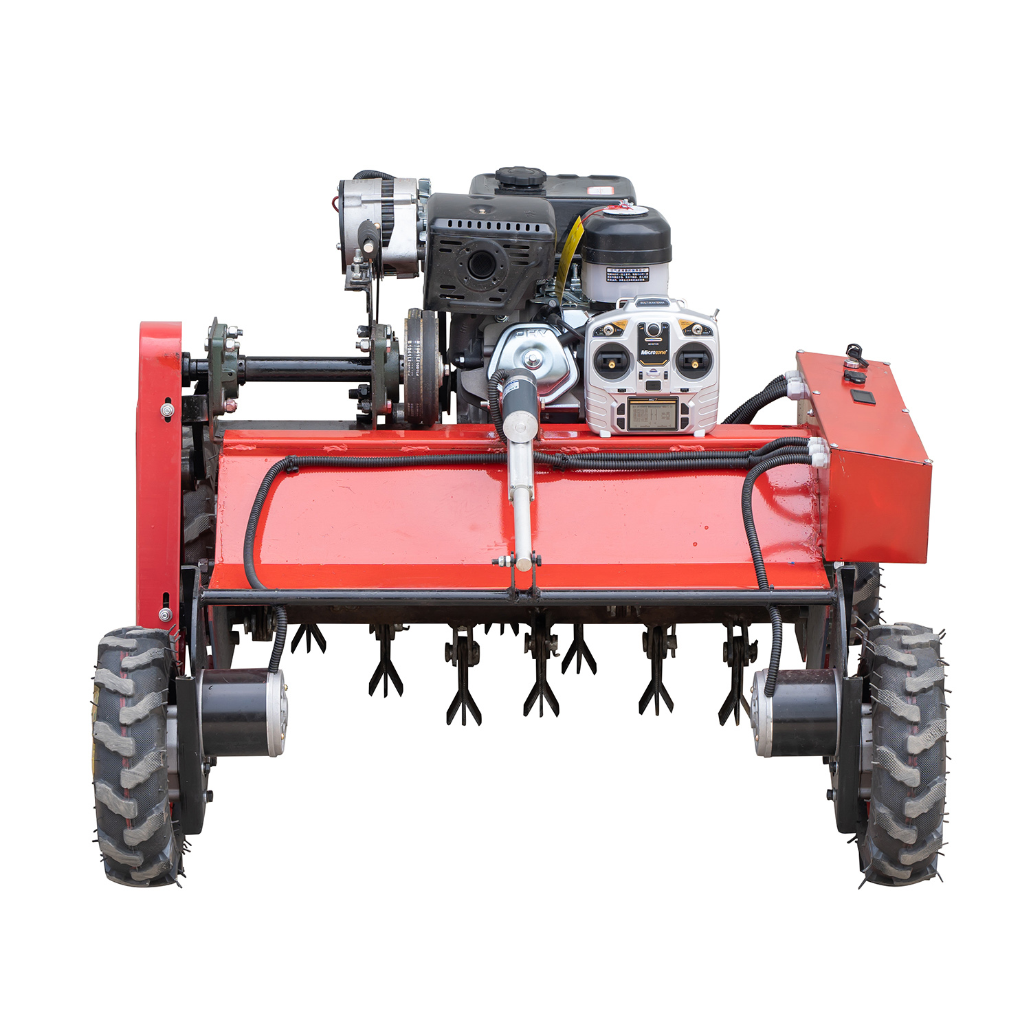 Wheeled remote control flail mower (ZCG-01) - Shandong Nature Garden ...