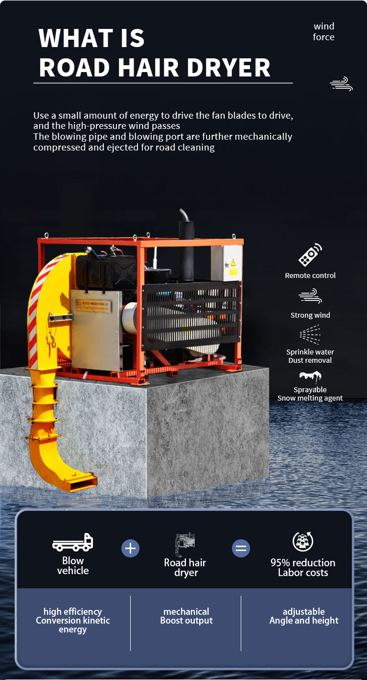 Powerful road hair dryers on highways snow blower - Shandong Nature ...