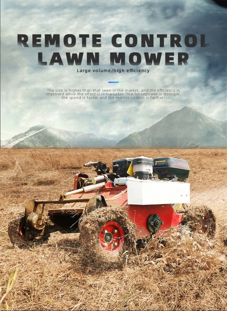 Wheeled remote control flail mower (ZCG-01) - Shandong Nature Garden ...