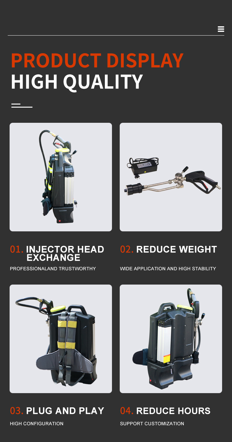 Backpack Water Mist Fire Suppression System - Shandong Nature Garden ...