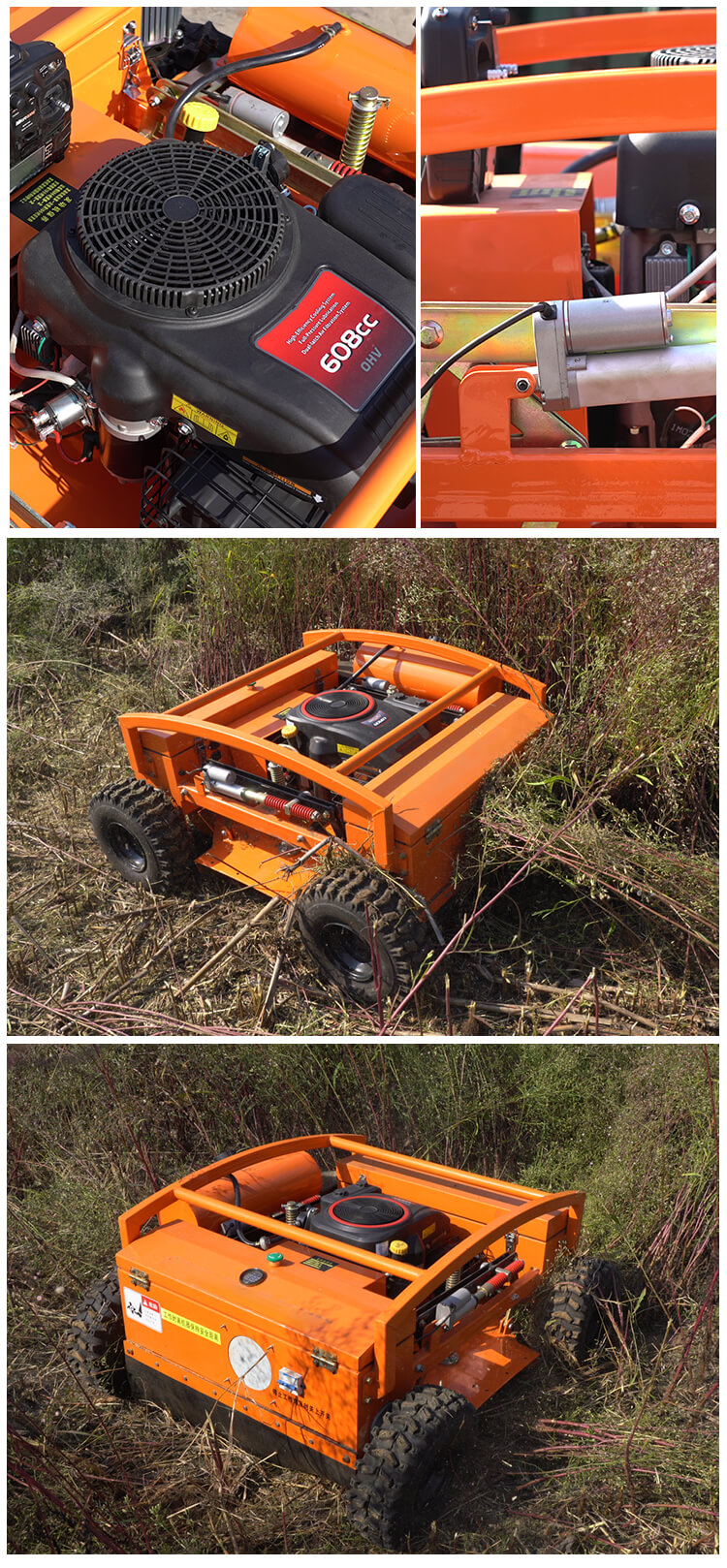 Wheel Radio Controlled Grass Cutter (SKK80-4) - Shandong Nature Garden ...